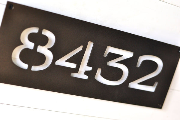 Old Town- Classic Cutout Style Number Plate - DropMetal