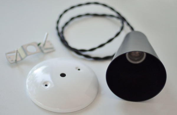 Pendant Light Kit- Black - DropMetal