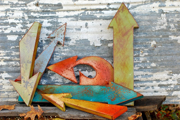 Rusted Metal Arrow - DropMetal